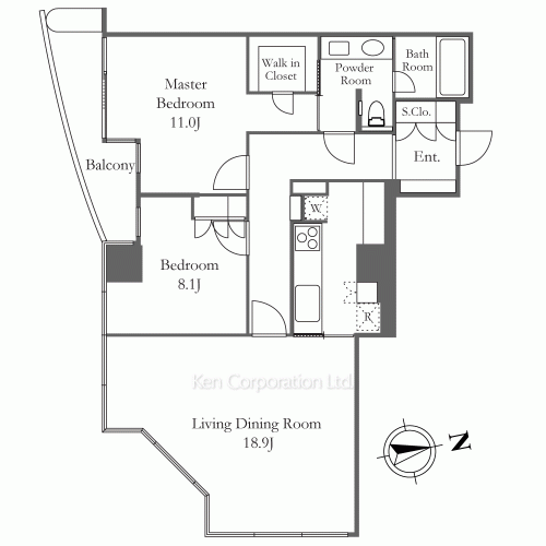 Atago Green Hills Forest Tower for rent | Tokyo Apartments - Ken ...