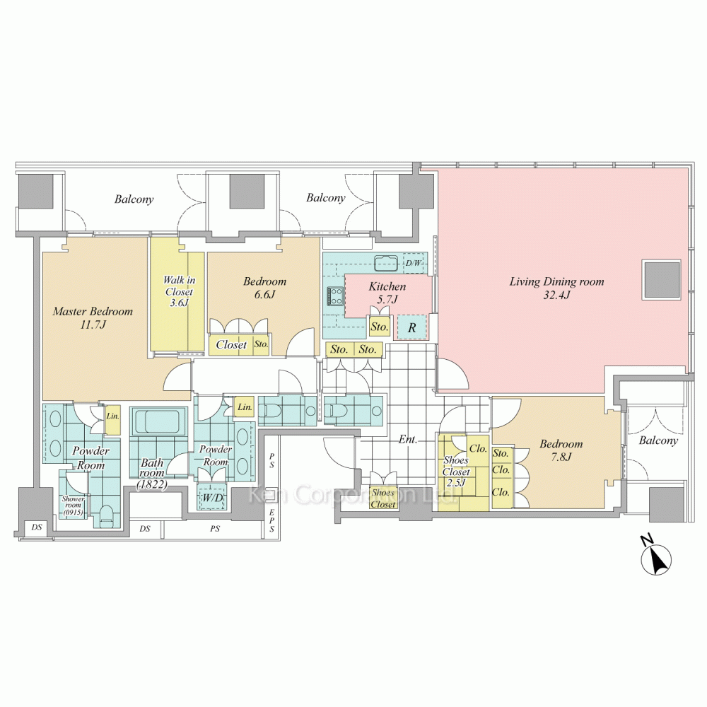 虎ノ門ヒルズ レジデンシャルタワー 39階 3LDK 2023035287｜高級賃貸マンションや高級住宅の賃貸・売買・管理、分譲賃貸ならKENケン・コーポレーション