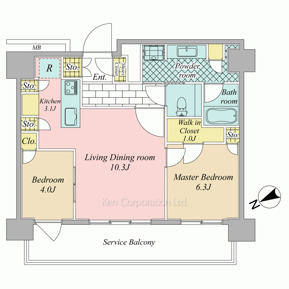 THE YOKOHAMA FRONT TOWER 41階 2LDK+WIC+SIC 2023085385｜高級賃貸マンションや高級住宅の賃貸・売買・管理、分譲賃貸ならKENケン・コーポレーション