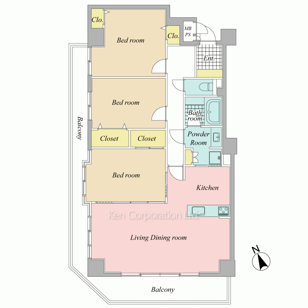 グランハウス千歳船橋 4階 3LDK 2025065857｜高級賃貸マンションや高級住宅の賃貸・売買・管理、分譲賃貸ならKENケン・コーポレーション