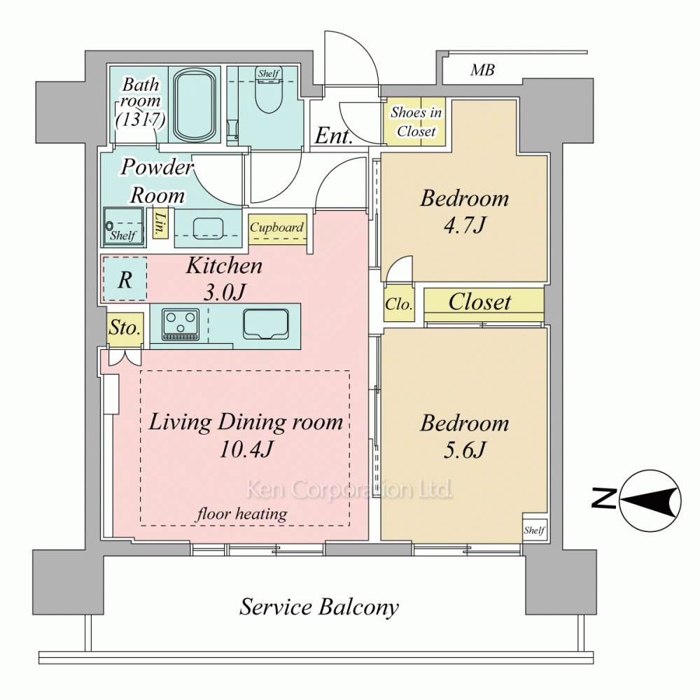 THE YOKOHAMA FRONTTOWER 41階 2LDK+2N+3WIC+SIC 2025065622｜高級賃貸マンションや高級住宅の賃貸・売買・管理、分譲賃貸ならKENケン・コーポレーション